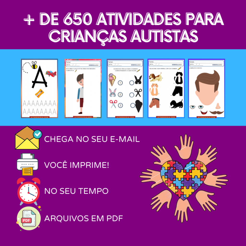 AUTISMO- KIT SÓ ESCOLA – Todos Podem Aprender – Recursos Pedagógicos Inclusivos e em LIBRAS
