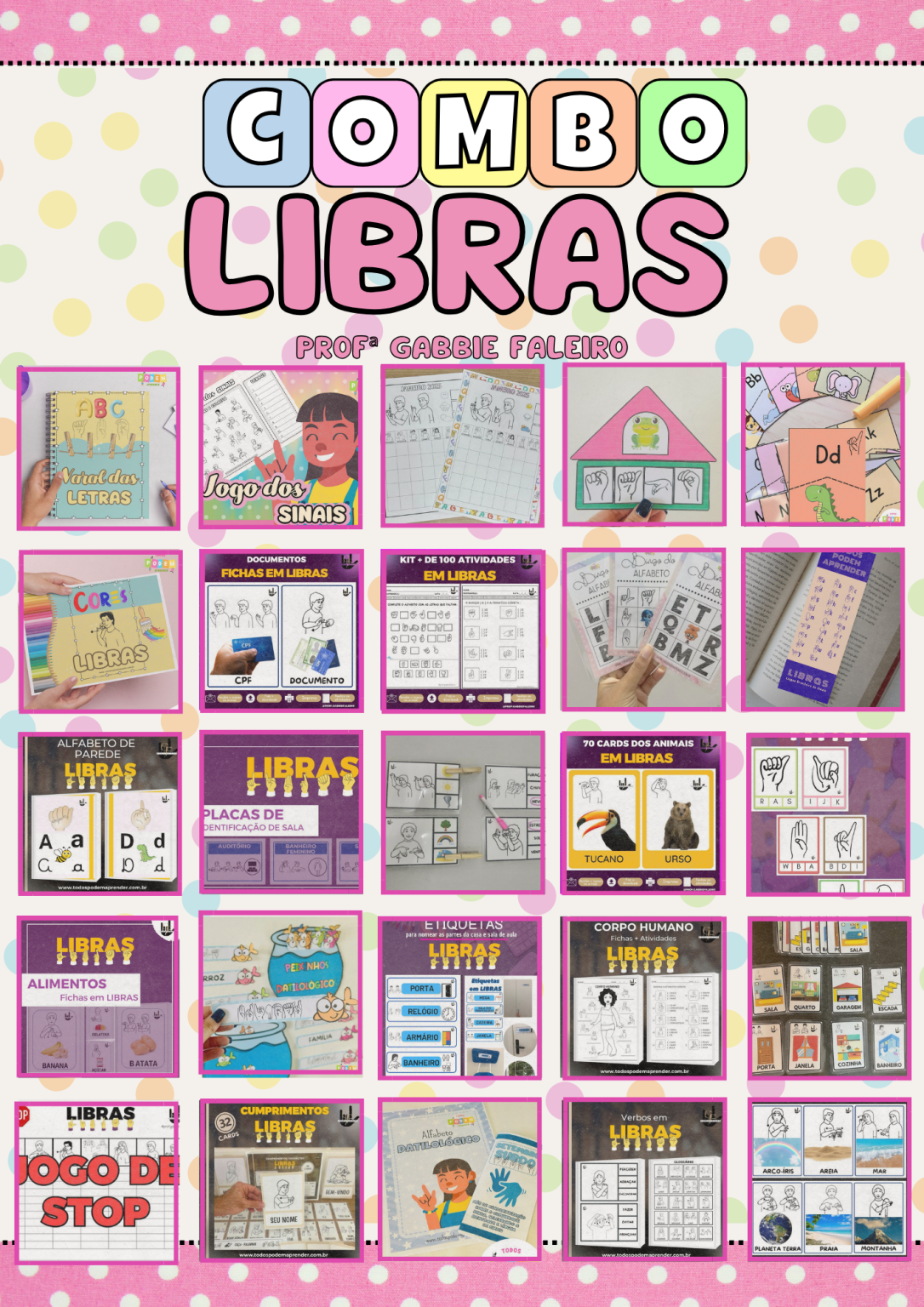 COMBO DE ATIVIDADES EM LIBRAS – Todos Podem Aprender – Recursos ...