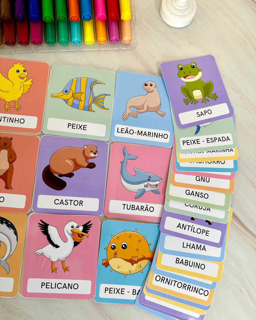 CARDS ANIMAIS – Todos Podem Aprender – Recursos Pedagógicos Inclusivos ...
