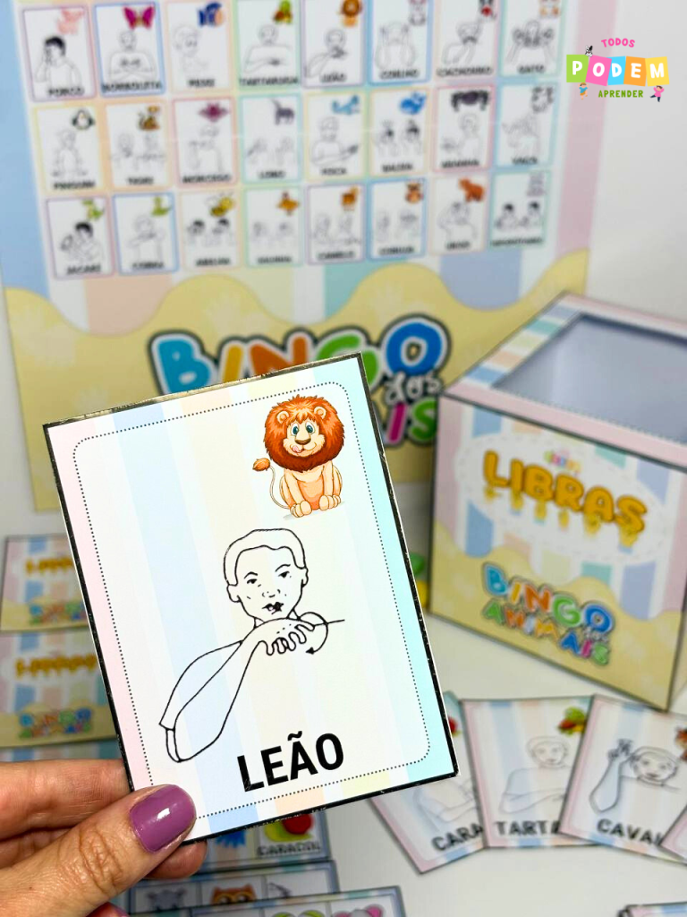 BINGO DOS ANIMAIS- LIBRAS – Todos Podem Aprender – Recursos Pedagógicos ...